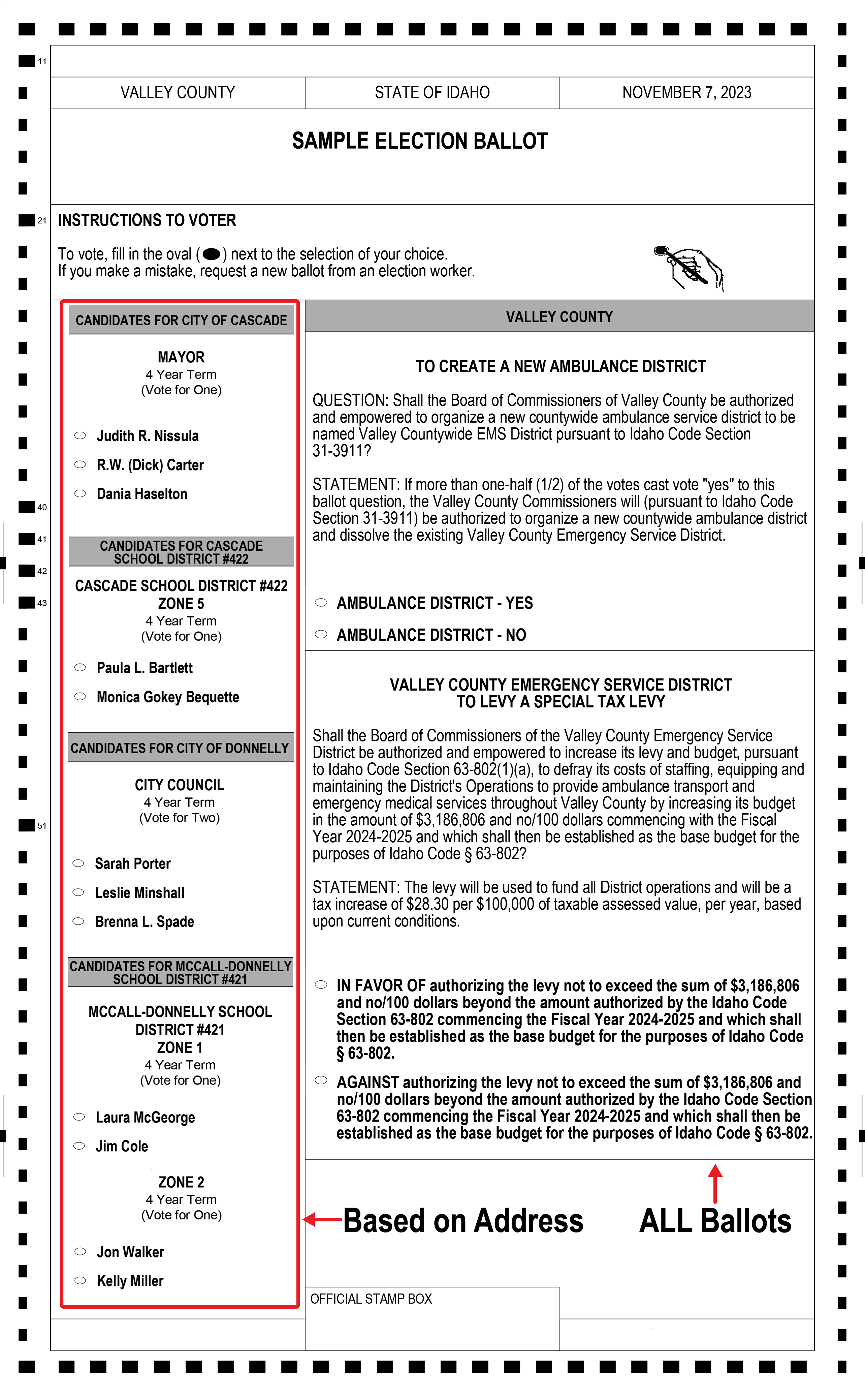 Official Website of Valley County, Idaho - Elections